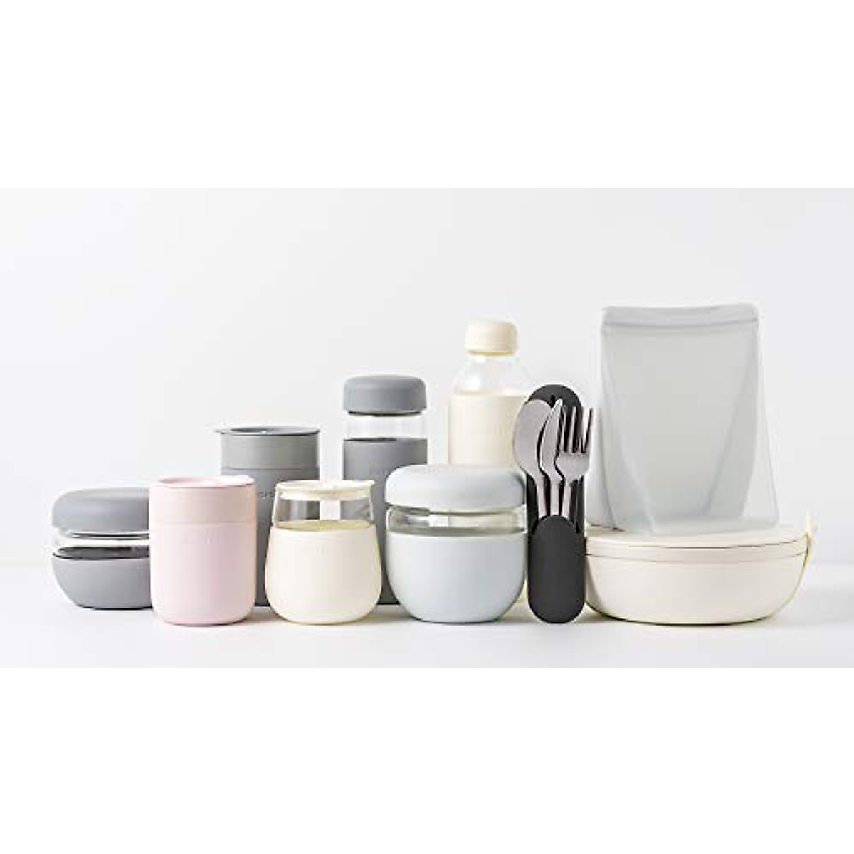 W&P Porter Seal Tight Lunch Bowl Container w/ Lid | Blush 16 Ounces | Leak & Spill Proof, Soup & Stew Food Storage, Meal Prep, Airtight, Microwave and Dishwasher Safe, BPA-Free Glass