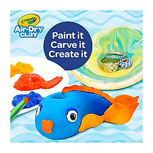 Crayola Air Dry Clay 2.5 Lb Bucket, White