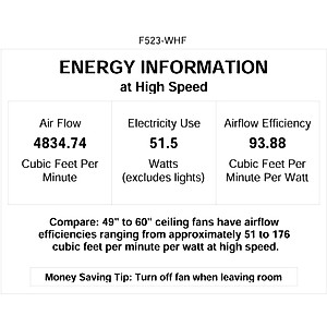 MINKA-AIRE F523-WHF Aluma Wet 52 Inch Outdoor Ceiling Fan in Flat White Finish