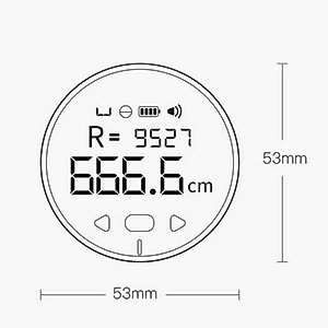 LEFUYAN Electronic Tape Measure with LCD Display Digital Ruler Type-C Rechargeable Length Measuring Tool for Flat Curved