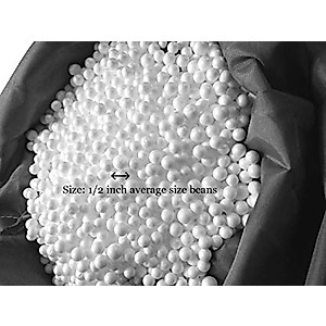 Posh Beanbags Bean Bag Refill, Single Pack, Virgin New White