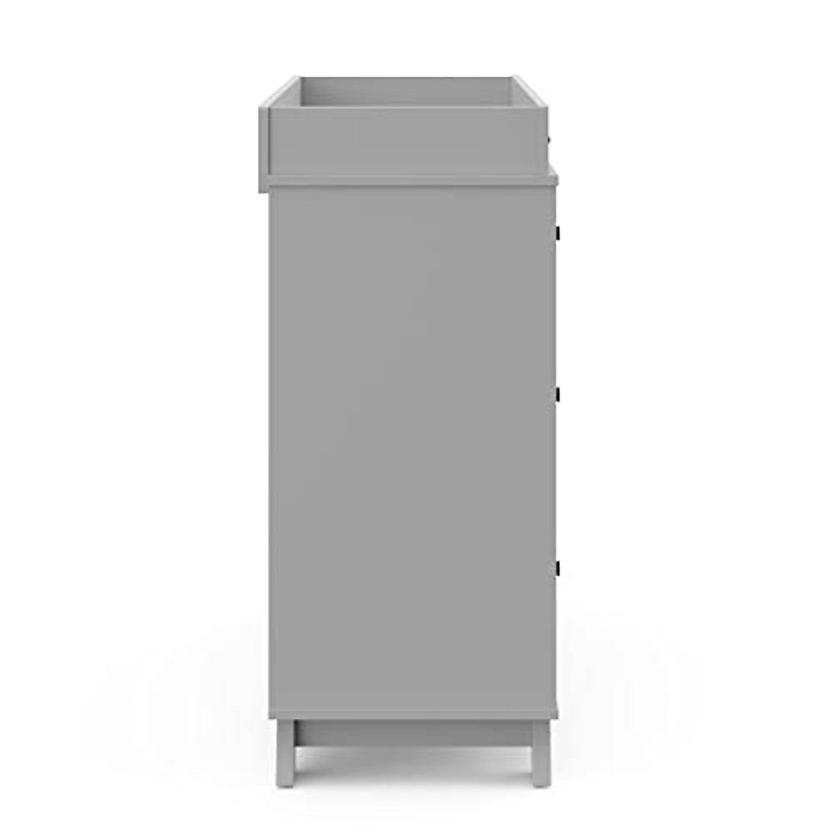 Storkcraft Beckett 3 Drawer Chest with Changing Topper (Pebble Gray) – GREENGUARD Gold Certified, Baby Dresser With Changing Table Top, Dresser for Nursery, 3 Drawer Kids Dresser