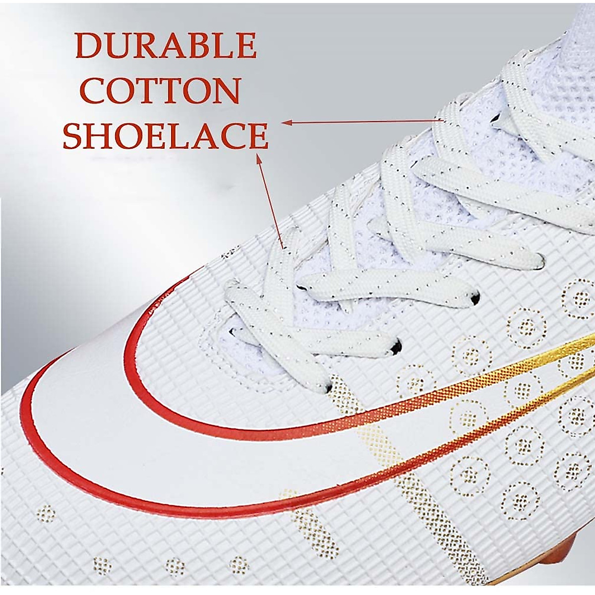 HESBITEUL Soccer Shoes Kids Boys FG Cleats/TF Professional Training Girls Football Shoes for Men