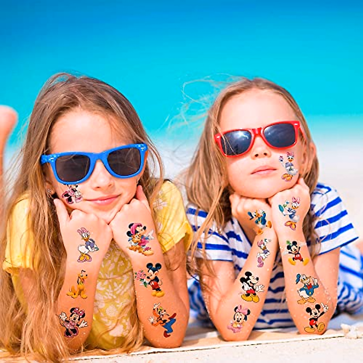 40 PCS Micke Mouse Tattoo Sticker Party Favors, Mouse Temporary Tattoos Mouse Birthday Party Supplies For Kids Boys And Girls Goody Bag Treat Bagfor Water Bottle Phone Skateboard Decoration