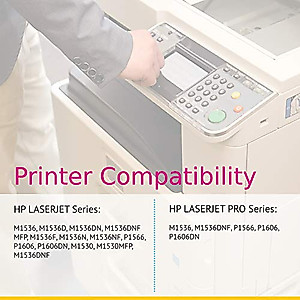CS Compatible Toner Cartridge Replacement for HP CE278A Black HP Laserjet M1536 P1566 P1606 P1606DN M1530 M1530MFP M1536DNF PRO M1536 PRO M1536DNF 2 Pack