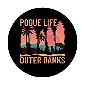 Pogue Life Outer Banks Beach Sunset Surfing Pogue Life PopSockets Swappable PopGrip