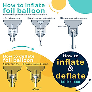 8pcs 14-Pointed One-Piece Exploding Star Large Foil Mylar Balloons, 27 & 22 Inches, Point Star Balloons, Cone Balloons, Great for Birthdays, Baby Showers, Wedding & Anniversary Parties!