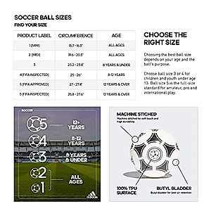 adidas Unisex-Adult Tiro Competition Ball, White/Black/Team Solar Orange/Team Royal Blue, 5