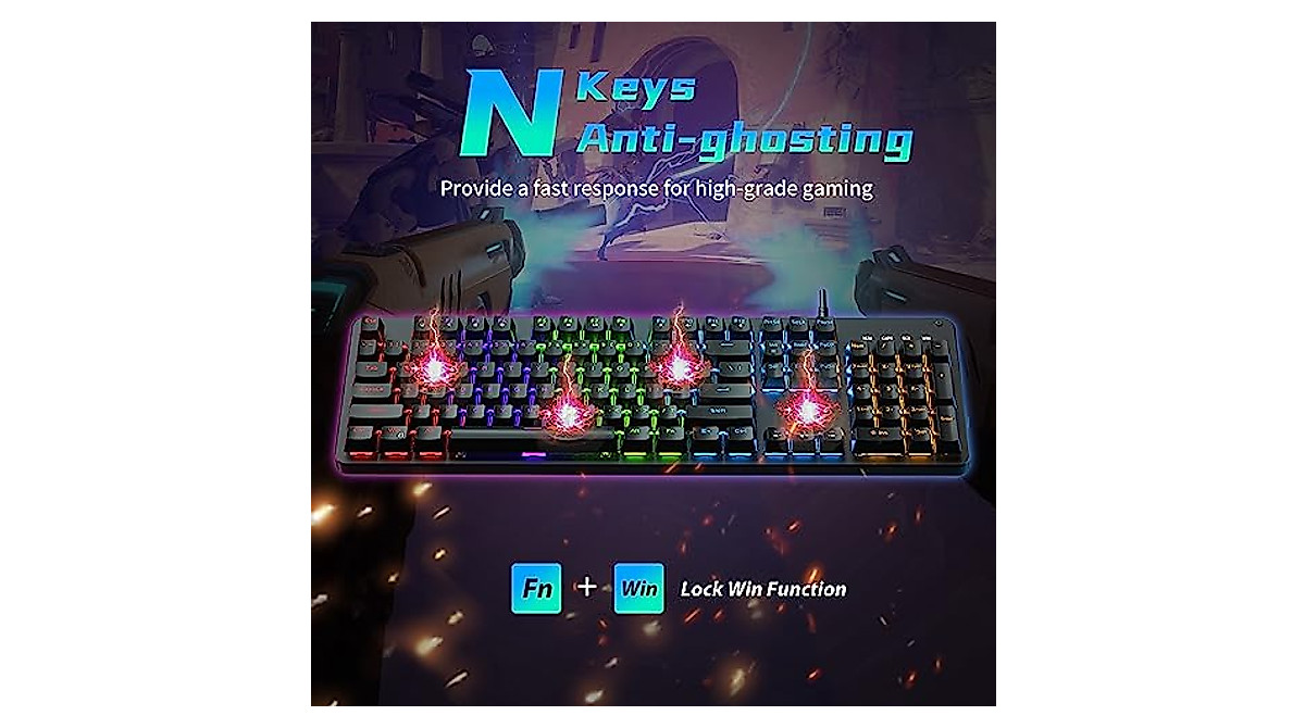 RGB Mechanical Gaming Keyboard & Mouse Combo