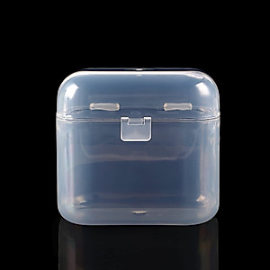 Accmor Pacifier Container Can Storage 2 Pacifiers, Baby Pacifier Holder Case for Travel, BPA Free,Transparent