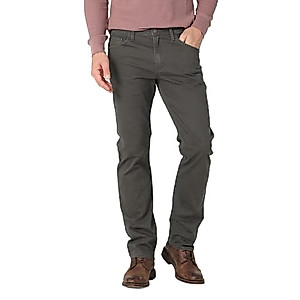Wrangler Authentics Men's Slim Fit Straight Leg Jean, Anthracite, 33W x 32W