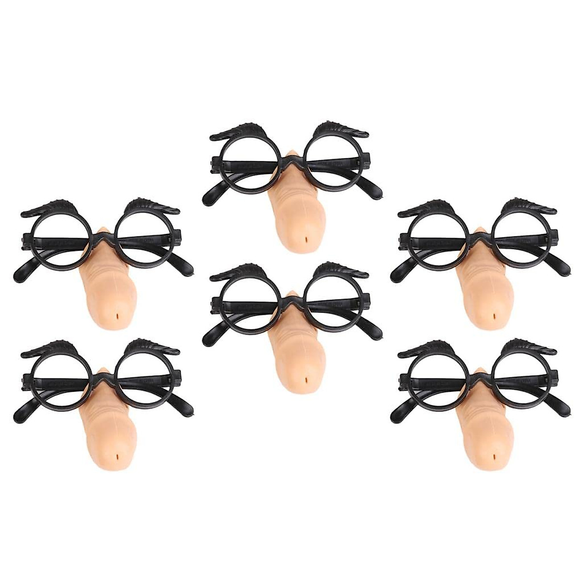 Colcolo 6X Toys Male Penis Nose with Eye Glasses Hen Party Supply