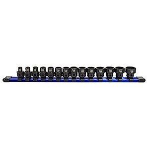 Astro Tools 78314 14-Piece 3/8" Drive Low Profile Nano Impact Sockets - Metric