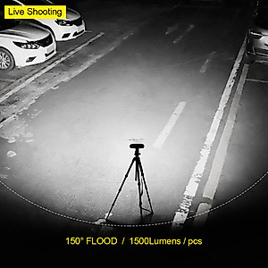 EXZEIT Led Boat Lights, 2 pc Deck/Dock Marine Lights 3000LMS 150°Flood Light, 6inch, 12/24 V