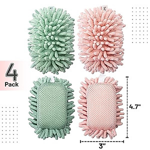 Mr. Pen- Microfiber Shag Whiteboard Eraser, 4 Pack, Washable Microfiber Whiteboard Eraser, Dry Erase Eraser, Dry Eraser, White Board Eraser, White Board Erasers Dry Erase, Dry Board Eraser