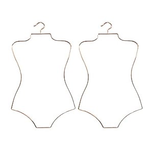 ＫＬＫＣＭＳ 2pcs Body Shape Bikini Swimsuit Hanger, Kids Clothes Hanger Bathing Suit Hanger for Cloakroom Bedroom Laundry Closet Home