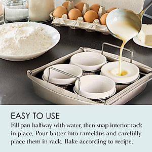 Chicago Metallic Professional Crème Brulee, 6 Piece Set, Stainless Steel