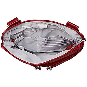 Baggallini womens Quilted horizon crossbody with RFID, red quilt, One Size