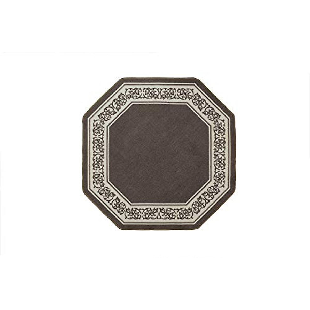 Madison Home Floral Border Octagon Rug, Sand