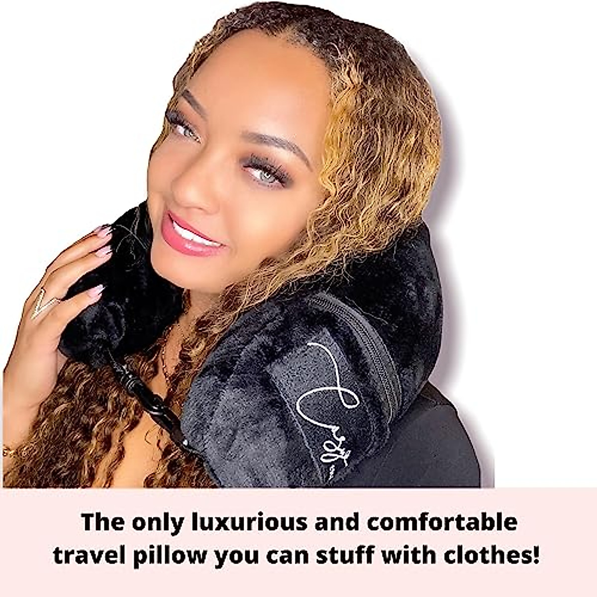 The Nab(Neck and Bag) Pillow Stuffable with Clothes - Extra Storge Without The Extra Fees! A Free Travel Carry-On That fits 3+ Days Worth of Items.