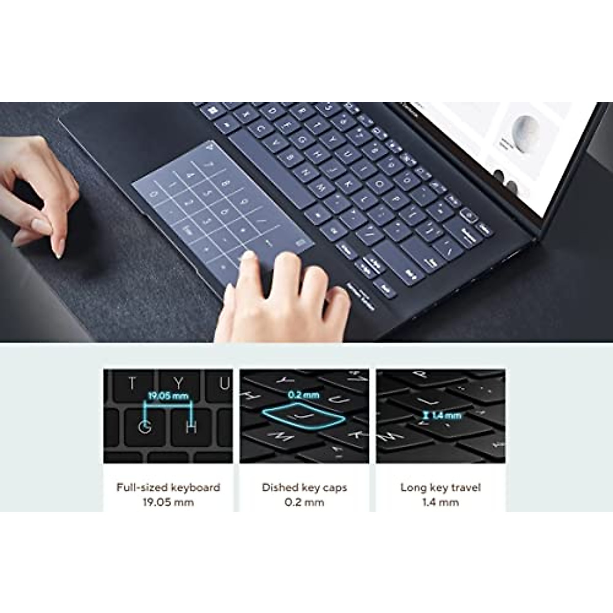 ASUS Zenbook 14" 2.8K OLED Laptop 12 Cores 12th Gen Intel Evo i5-1240P 600 nits 90Hz 100% DCI-P3, 18 hrs Battery Life, Thunderbolt 4, WiFi 6E w/HDMI Cable(8GB RAM | 256GB PCIe SSD)