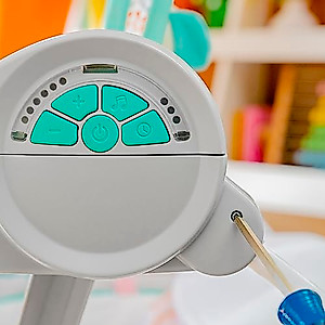 Bright Starts Portable Automatic 6-Speed Baby Swing with Adaptable Speed, Taggies, Music, Removable -Toy Bar, 0-9 Months 6-20 lbs (Whimsical Wild)