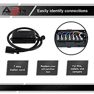 ABN Electrical Wire Connectors Junction Box 2-Pack Trailer, Camper, RV Light 7 Gang/Pole Automotive Wiring Rewiring