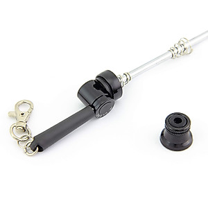 RAPILOCK Road Urban Cyclocross Gravel Mountain Bicycle MTB Quick Release F11-ABAK Anti-Theft QR Skewer Set 100/135mm O.L.D CRMO Axle for Front and Rear in Black