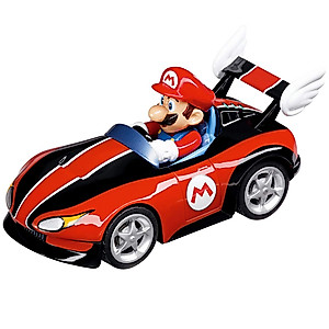 Carrera Pull & Speed 15813016 Official Licensed Kids Toy Car Pull Back Vehicle for Ages 3 and Up - Mario Kart Mario / Wild Wing Mario / Mach 8 Mario