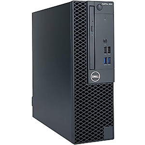 Dell OptiPlex 3050 SFF Computer System w/Dual 24” Monitors w/Stand, Intel i5-6500 up to 3.6GHz, 16GB RAM, 1TB NVMe M.2, Intel HD 530 Graphics, USB 3.1, USB WiFi, Win 10 Pro (Renewed)