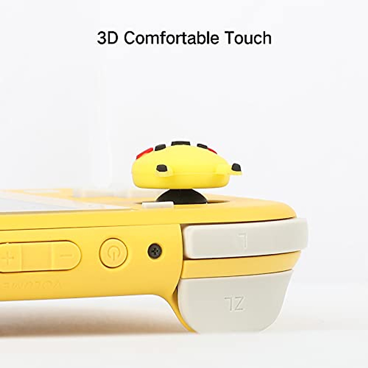 PERFECTSIGHT Cute Switch Thumb Grips, 4PCS Kawaii Ghosts Pattern Joystick Caps Compatible with Nintendo OLED/Lite Console, Amine Soft Silicone 3D Analog Stick Cap Button Cover for NS Joycon Controller