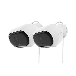 blurams 2pc Outdoor Pro, Security Camera Outdoor System 1080p FHD Outside w/Two-Way Audio, Starlight Night Vision, Facial Recognition, Weatherproof, Cloud/Local Storage, Compatible with Alexa