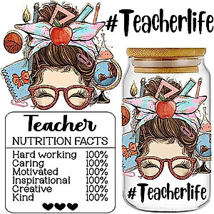 UV DTF Transfer Sticker, 5Sheets Rub on Transfer Stickers for Glass Cups,Waterproof UV DTF Cup Wrap Rub on Transfers Stickers Decals, Clear Film Transfer Paper UV DTF Cup Wraps Transfer Sticker