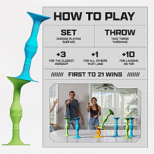 Popdarts Pro Pack (Blue and Green) - Indoor, Outdoor Suction Cup Throwing Game - Competition with a POP