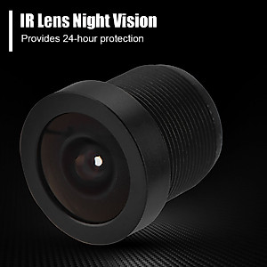 2.1mm Camera Lens, 150° Wide Angle HD IP Camera CCTV Lens for 1/3'' & 1/4'' CCD Chips Support Night Vision, 24-Hour for Security Surveillance Default
