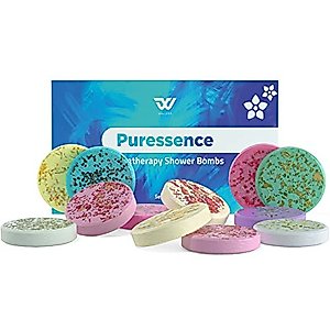 Aromatherapy Shower Steamers- Organic Shower Bombs - Natural Essential Oils for Strong Lingering Fragrance- Perfect for Women Men