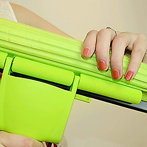 Kitchen Home PVA Sponge Mop, Super Absorbent Quadruple Roller PVA Foam Sponge Mop All Purpose Floor Cleaner, Green