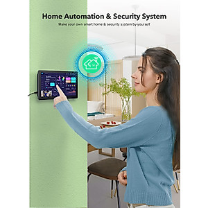 UPERFECT Raspi Touchscreen Monitor with Case & Fan & Stand 10.1’’ 1366 * 768 Ultra Wide 370Nits IPS Screen for Raspi 3/4/4b/5, w/10-Point Touch, VESA, Dual Speakers, Type-C & HDMI Ports