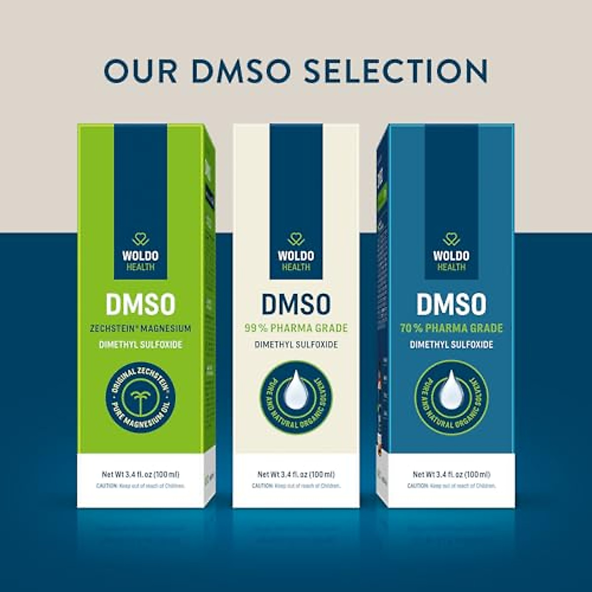 DMSO 99.9% Pharmaceutical Grade with 99.9% Purity & Low Odor - 3.38oz (Dimethyl Sulfoxide) Glass Bottle with Dropper