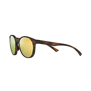 Oakley Women's OO9474 Spindrift Round Sunglasses, Matte Brown Tortoise/Prizm Rose Gold, 52 mm