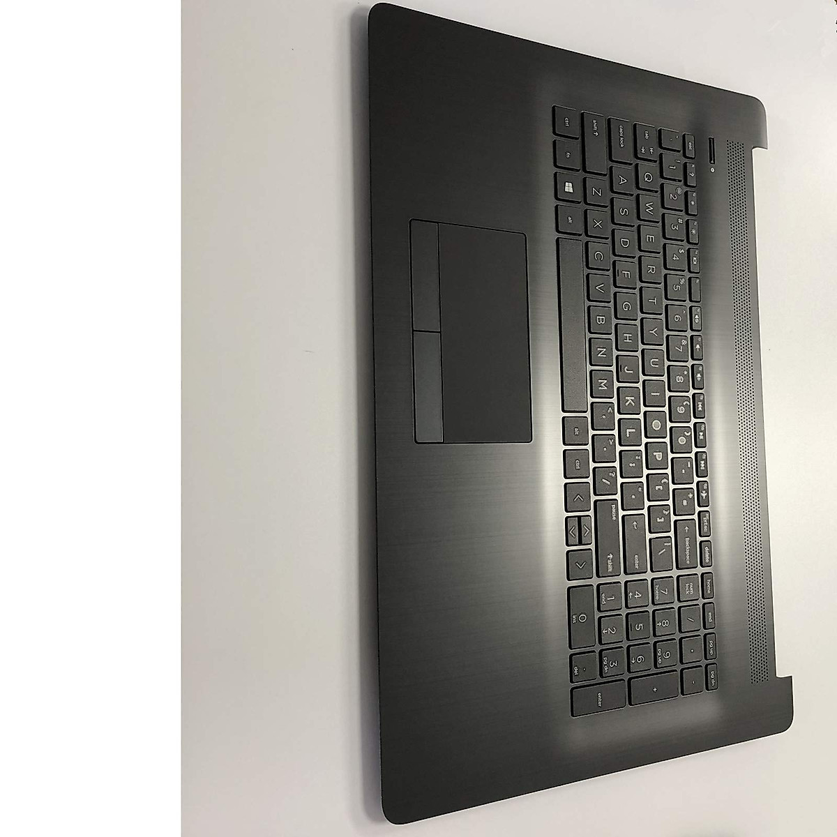 Replacement for HP Pavilion17BY 17-by 17CA 17-CA 17Q-CS Laptop Upper Case Palmrest Touchpad with Keyboard Assembly Part L22750-001 6070B1308103 Grey