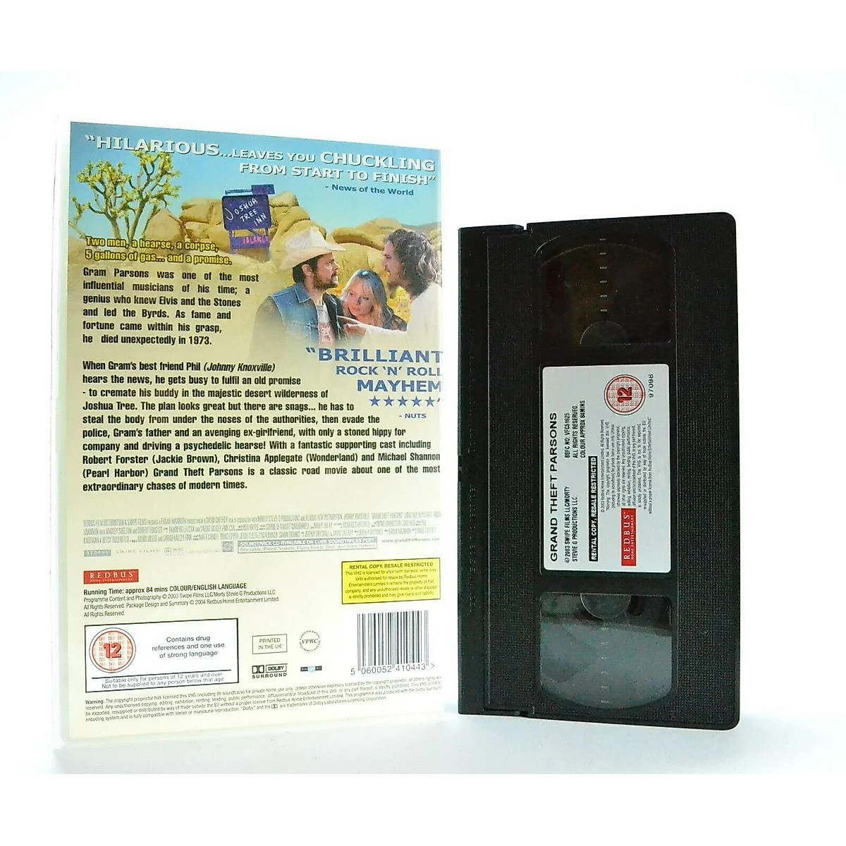 Grand Theft Parsons: Based On True Story - Drama - Large Box - Ex-Rental - VHS