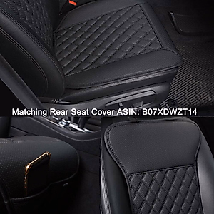 Black Panther Car Seat Cover, Luxury Car Protector, Universal Anti-Slip Driver Seat Cover with Backrest(1 Piece, Black)