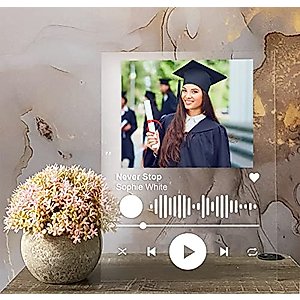 Personalized Acrylic Song | With Optional QR Song Code | Acrylic Album Cover | Multiple Sizes