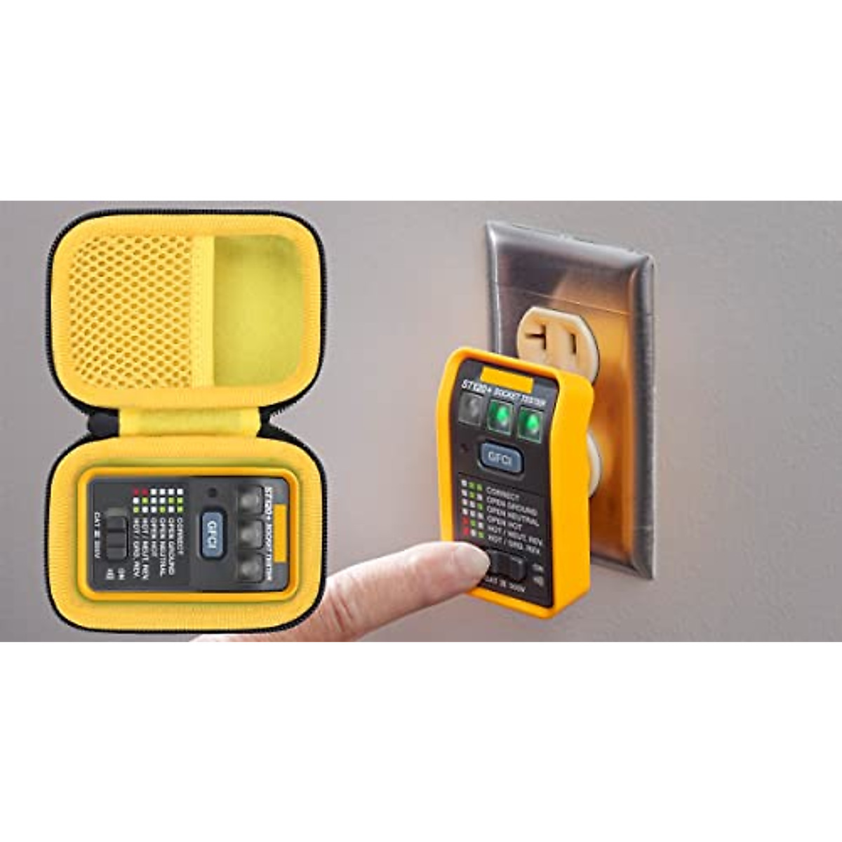 Aenllosi Hard Carrying Case Replacement for Fluke ST120 / ST120+ GFCI Socket Tester