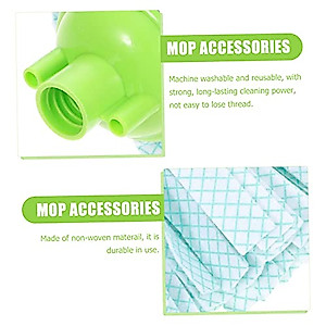 Hemoton 2pcs Mop Replacement Head Commercial Mop Microfiber Mop Sponge Mop Floor Cleaning Tool Mop Head Refill Cotton Floor Cleaning Practical Mop Cloth Mop Head Replacement Wipe The Floor