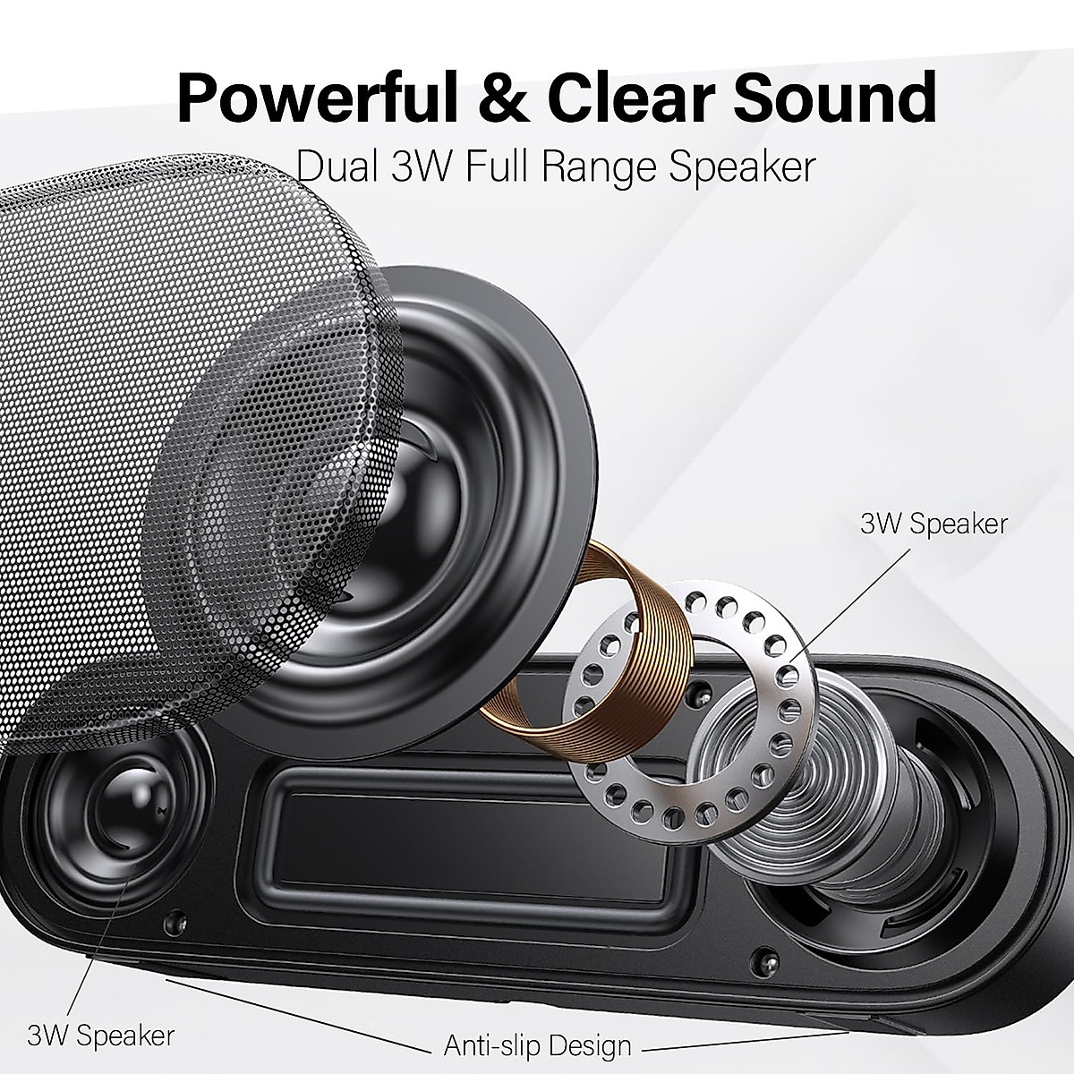 ZETIY Updated Computer Speaker, USB Powered Speaker for Desktop,Windows PC,Mac. Portable Mini Sound bar-Plug and Play with Volume Control and Mute Button (USB-C to USB Adapter Included)