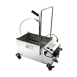 Adcraft BDOF-75 Portable Oil Filtration System, 75-Pound Capacity, Stainless Steel, 120v