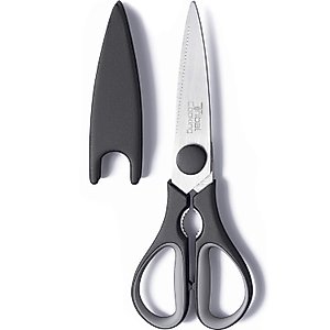 Tribal Cooking Kitchen Scissors - 8.8-Inch Professional Kitchen Shears - Heavy Duty, Stainless Steel, Dishwasher Safe - Micro Serrated Edge Cuts Food, Meat, Poultry - Sharp Utility Scissors.