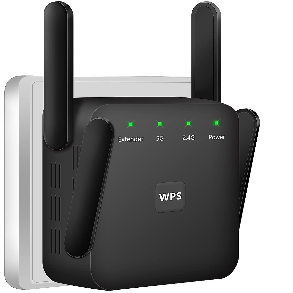 WiFi Extender, AILIYZ WiFi Booster Signal Booster for Home 2.4G /5G Wireless Internet Repeater with Ethernet Port, 1200Mbps WiFi Range Extender for Indoor and Outdoor (Black)